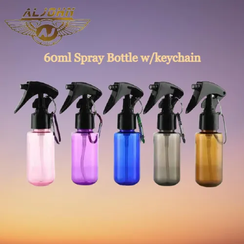 60ml Alcohol Keychain Spray Bottle Trigger Sprayer Black Nozzle spray ...