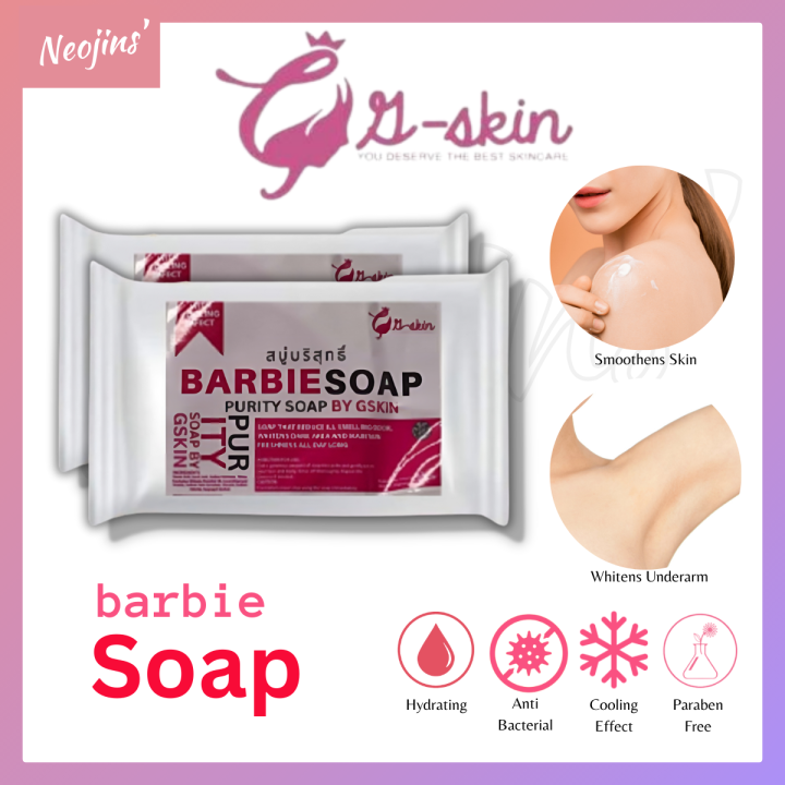 Barbie Soap - Whitening and Hydrating Pink Feminine Soap with Cooling ...