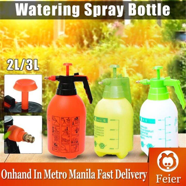 【Water Handheld Sprayer 】2l Pressure Spray Bottle With Long Nozzle Pump ...