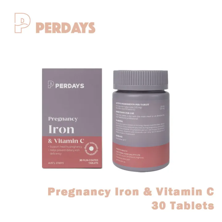 Perdays Pregnancy Iron & Vitamin C 30 Tablet | Lazada PH