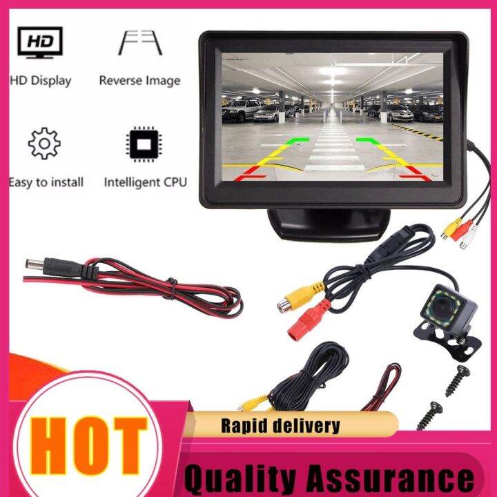 4.3/5 inch TFT LCD Car Monitor Car Reverse Parking Monitor with HD IR ...