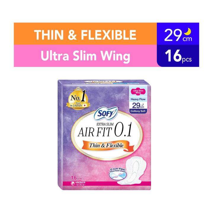 Sofy Extra Slim 0.1 Night Wing Sanitary Pads 29 Cm (Laz Mama Shop ...