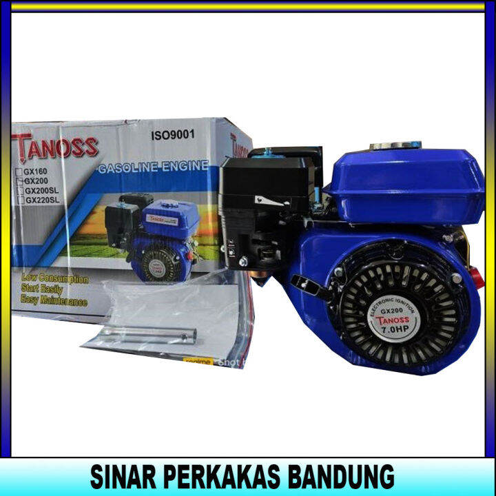 TANOSS Mesin Penggerak Bensin Gasoline Engine 6 HP GX160 DAN GX 200 7 ...