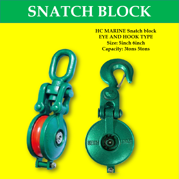 MAGO Eye Hook Pulley Oval Eye Snatch Block Single Sheave With Eye ...