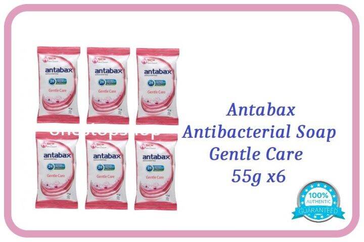 Antabax Antibacterial Soap Gentle Care 55g x6 | Lazada PH