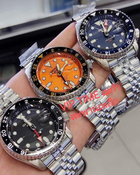 นาฬิกา SEIKO 5 Spots GMT Automatic รุ่น SSK003K1 SSK003K SSK003 ...