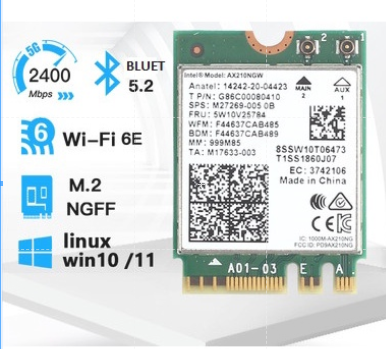Card Intel WiFi Bluetooth AC 7260 7265 LENOVO/AX210/AX200 NGW Chuẩn ...