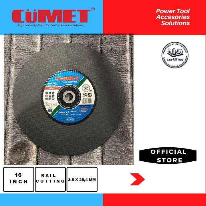 Cumet-Batu Gerinda Metal Cutting Wheel 16inch X 3.5MM Railway | Lazada ...