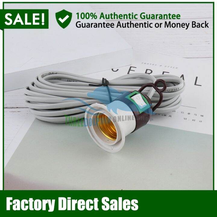 TH Lamp Bulb Holder With Switch LED Light Bulb Extension Socket | Lazada PH