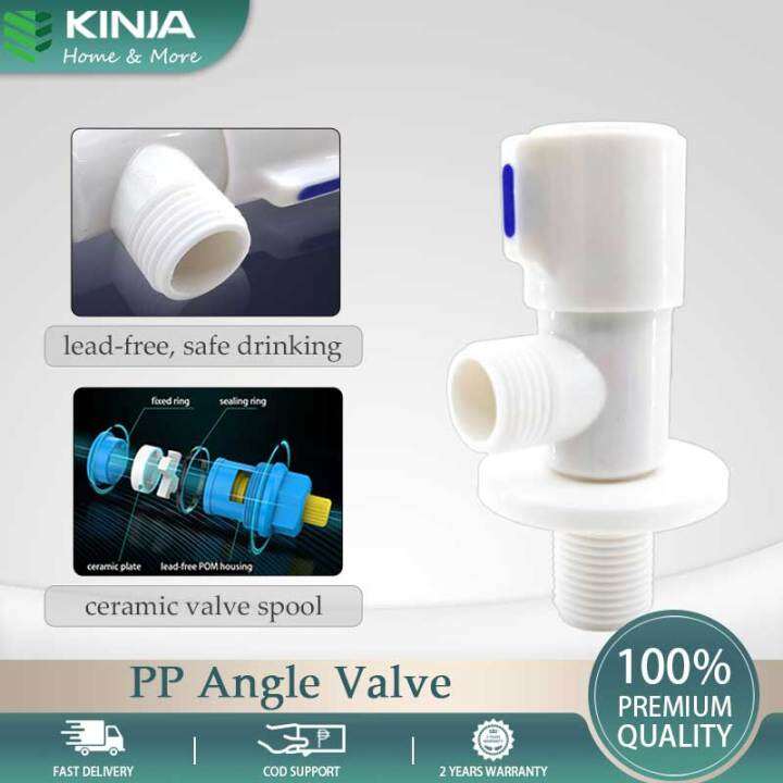 KINJA Angle Valve plastic shower valve One Way Cold and Hot General 1/2 ...