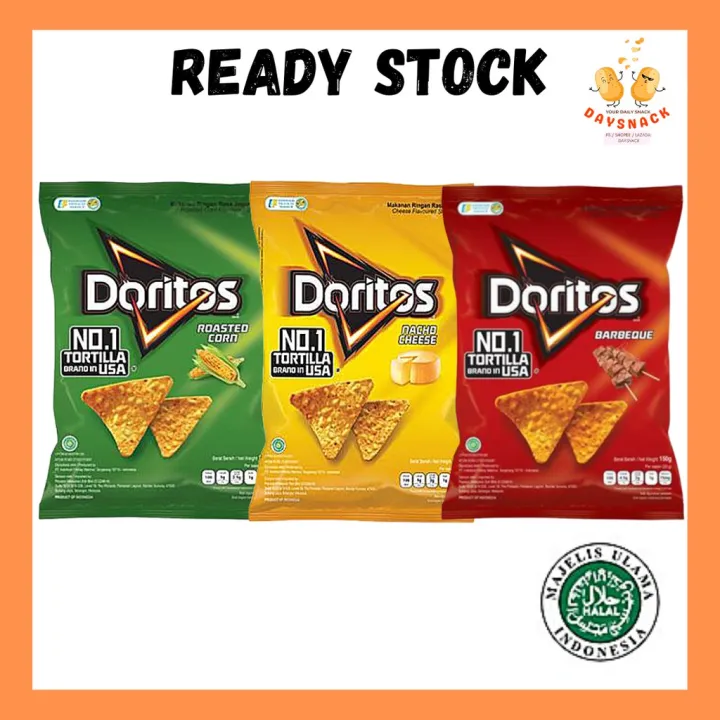 【Halal】Doritos Tortilla Barbeque / Roasted Corn / Nacho Cheese 150g 烧烤 ...