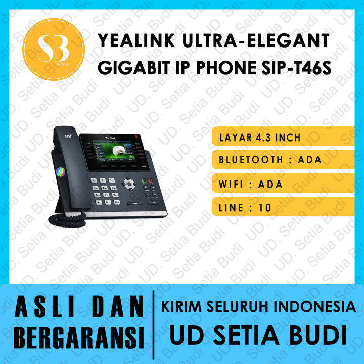 Yealink Ultra-elegant Gigabit IP Phone SIP-T46S | Lazada Indonesia