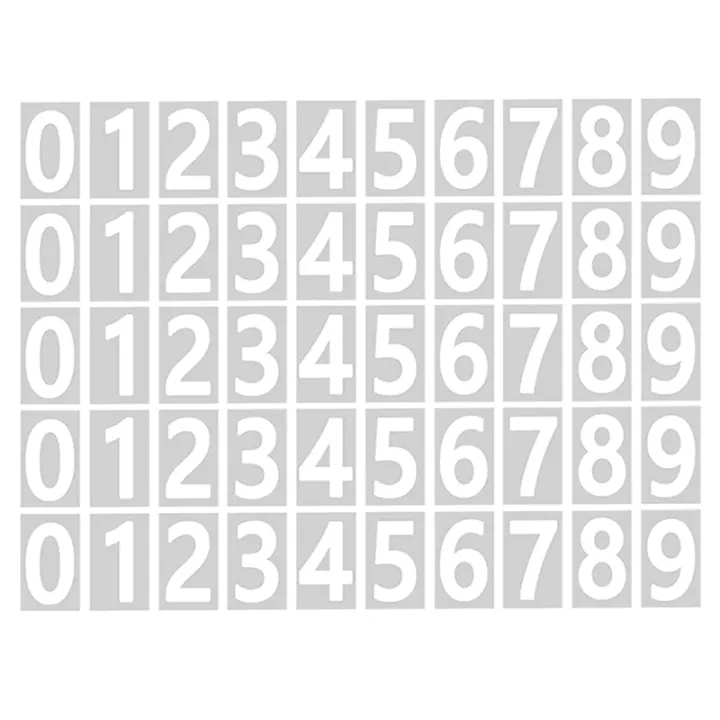 Mailbox Numbers for Outside, 10 Sets 0-9 Reflective Number Stickers ...