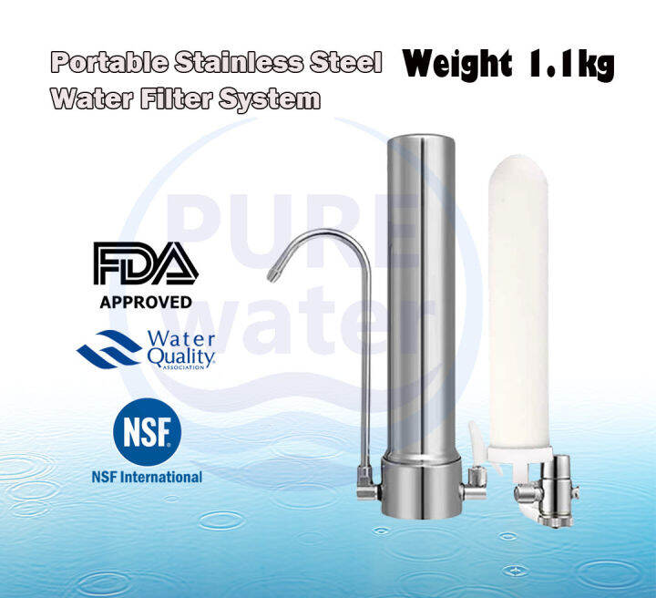 Portable Stainless Steel Ceramic Water Filter Purifier System | Lazada