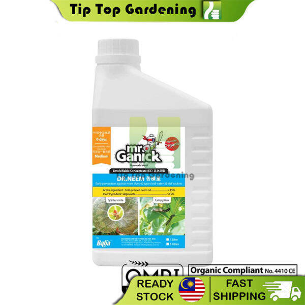 Mr Ganick Dr Neem Emulsifiable Concentrate (1L) Organic Insecticide ...
