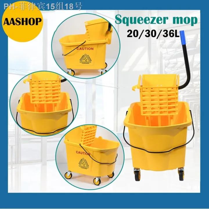 Heavy Commercial Mop Squeezer mop Bucket Office Malls Hospital Hygiene ...