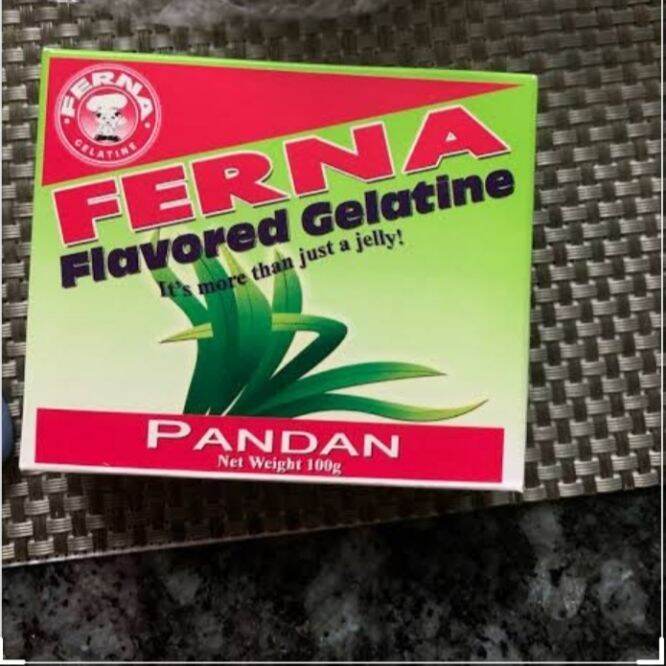 FERNA FLAVORED GELATIN, PANDAN(100grams) | Lazada PH