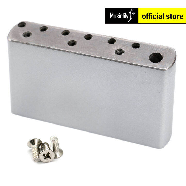 Musiclily Ultra 52.5mm(2-1/16 inch) String Spacing Full Solid Steel ...