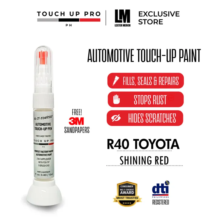 R40 Red Toyota Touch up Pro Permanent Touch Up paint | Lazada PH