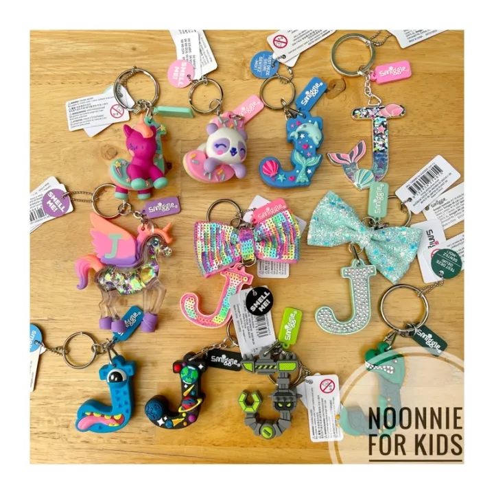 พวงกุญแจตัวอักษร J- Smiggle Scented Alphabet Keyrings ดีไซน์น่ารัก แท้ ...