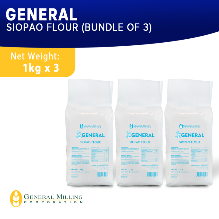 General Siopao Flour 1kg Bundle of 3 | Lazada PH