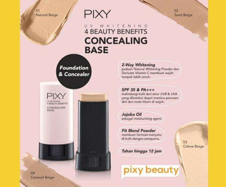 PIXY UV Whitening 4 Beauty Benefits Concealing Base | Lazada Indonesia