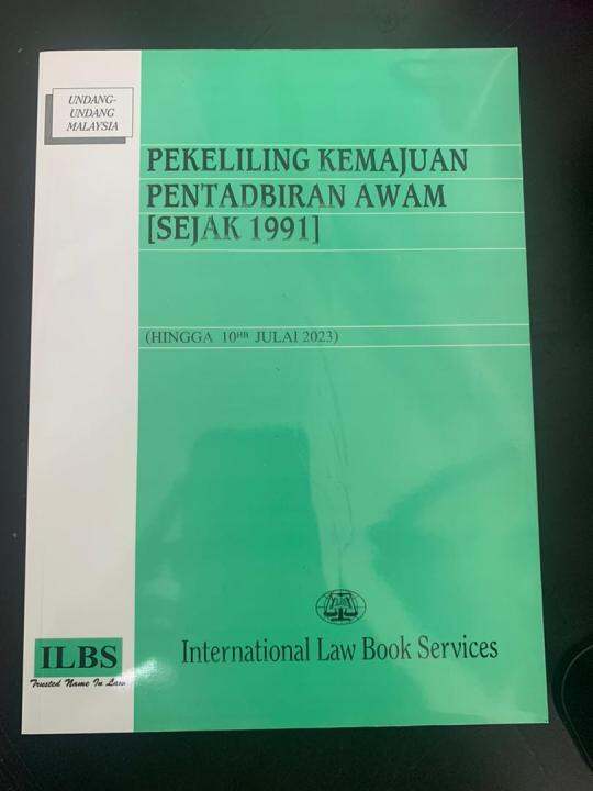 Pekeliling Kemajuan Pentadbiran Awam [Sejak 1991] [Hingga 10hb Julai 2023] | Lazada