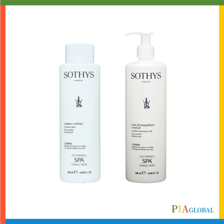 [Sothys] Comfort Cleansing Milk/ Comfort lotion 500ml for Sensitive ...