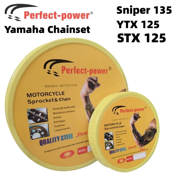 Perfect Power Sprocket Chain Set Yamaha Sniper 135 YTX 125 STX 125 ...