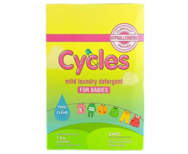 Cycles Mild Liquid Detergent 1.5L / Powder Detergent 1kg for Babies ...