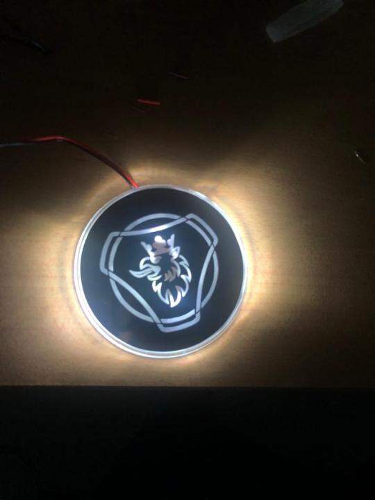 SCANIA LED Light With Stainless Steel Lambang SCANIA LED siap Krome ...