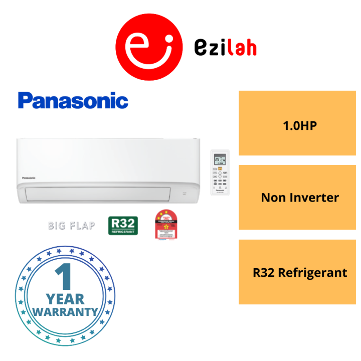 Panasonic 1.0HP Standard Non-Inverter R32 Air Conditioner - CS-PN9WKH ...
