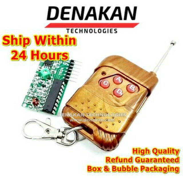 4 Channel Keyfob Remote Control RF Wireless 2262/2272 Arduino | Lazada