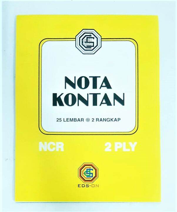 BUKU NOTA KONTAN BESAR 2 PLY 2 RANGKAP ISI 25 RANGKAP TANPA KARBON NCR ...