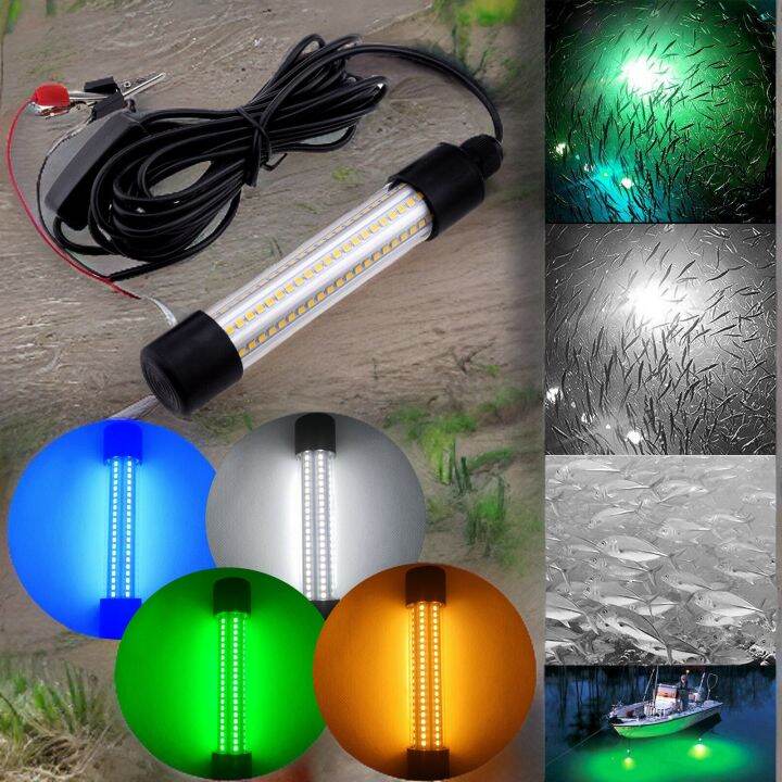 Krsea 1200LM 5M LED Submersible Fishing Light - Deep Drop Fish Attractor, Night Fishing Lamp ...