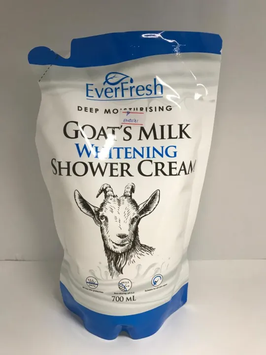 Everfresh Goat's Milk Whitening Body wash Shower cream 700ml | Lazada PH