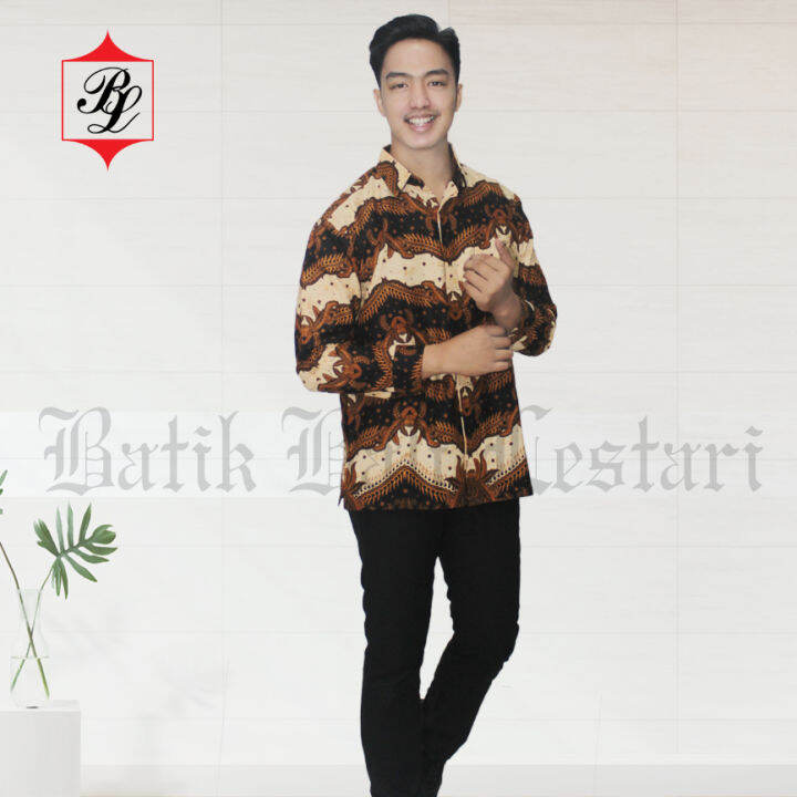 Batik Bali Lestari Kemeja Katun Lengan Panjang 194 | Lazada Indonesia