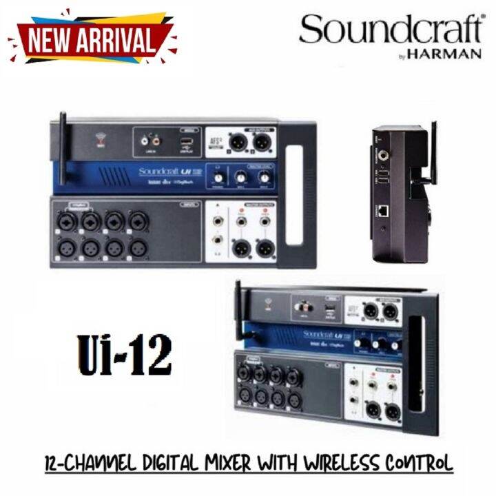 Soundcraft Ui12 12-channel Digital Mixer/USB With Wireless Control ...