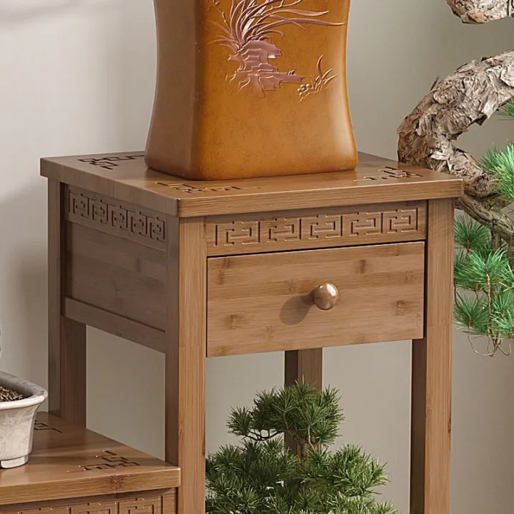 Solid Wood Tea Table Simple Home Small Tea Table Balcony Tea Making ...