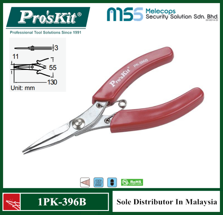 Pro'skit 1PK-396B Long Nose Plier (130mm) | Lazada