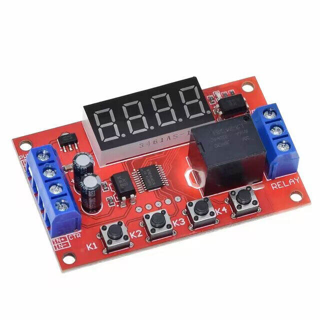 DC 5V 12V 24V 10A Adjustable Time Delay Relay Module LED Digital Timming Relay Timer Delay ...