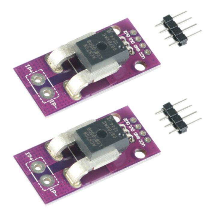 2X ACS758 ACS758LCB-100B Current Module Linear Hall Current Sensor PFF ...