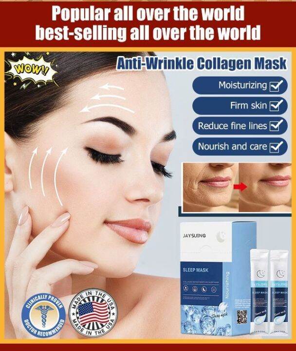 vivigo Jaysuing Anti-Wrinkle Collagen Sleeping Mask | Lazada PH