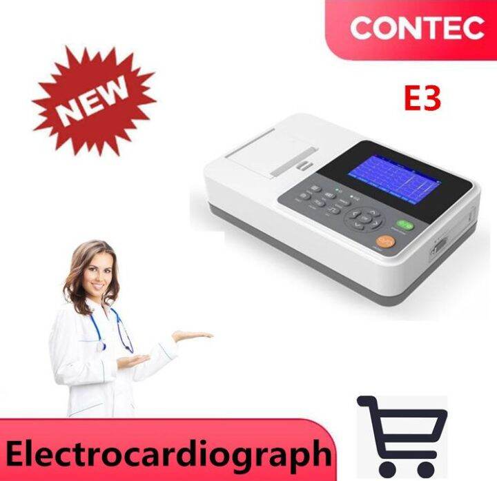 CONTEC Electrocardiograph 12 leads ECG signals simultaneously | Lazada