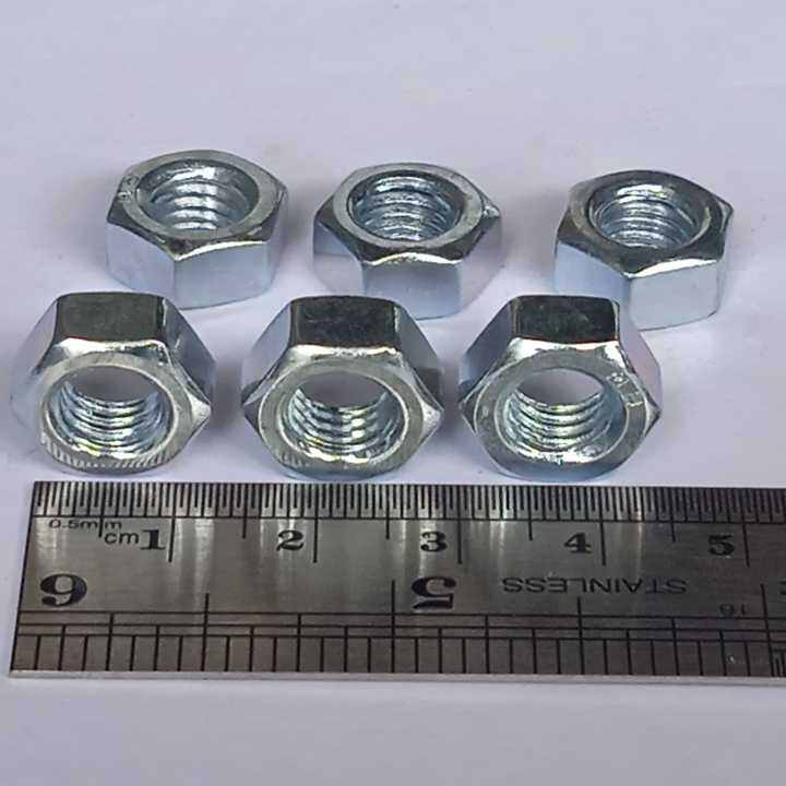 10 BUAH MUR M8 PUTIH GALVANIS KUNCI 13 M8 Mur Putih M 8 GALPANIS ...