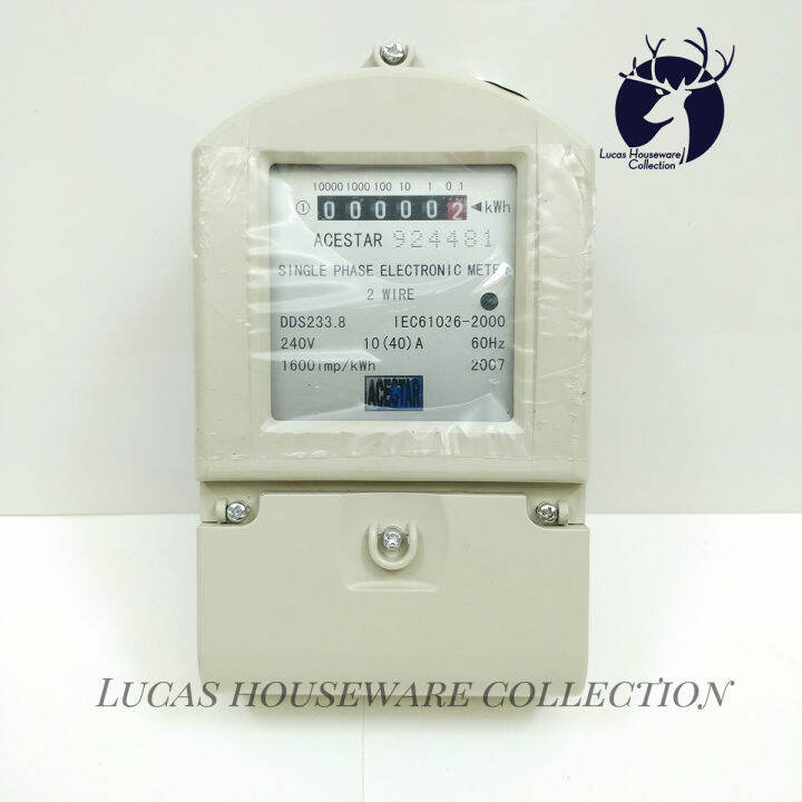 ACEPLUS SINGLE PHASE ELECTRIC METER DIGITAL ELECTRONIC SUBMETER DISPLAY ...