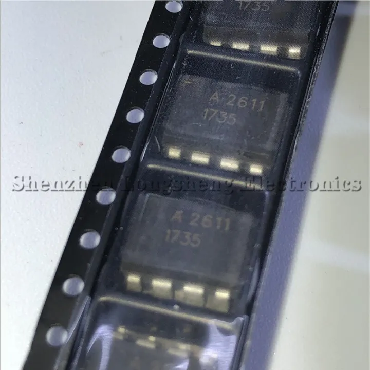 10ชิ้น/ล็อต A2611 HCPL2611 HCPL 2611 HP2611 SOP 8 Optical Isolator ...