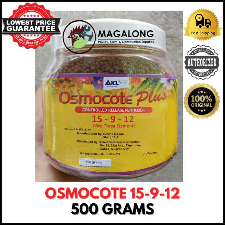 OSMOCOTE PLUS 15-9-12 FERTILIZER WITH TRACE ELEMENTS - 500 grams ...
