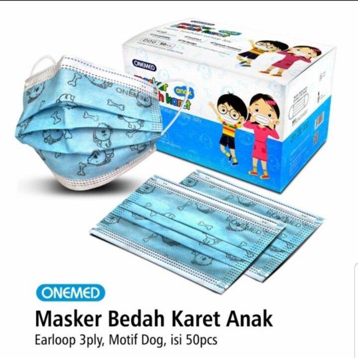 Masker Medis / Surgical 3ply Anak ONEMED MOTIF | Lazada Indonesia