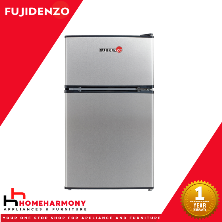 Fujidenzo RDD-35 T 3.5 cu. ft. Two-Door Refrigerator - Titanium ...